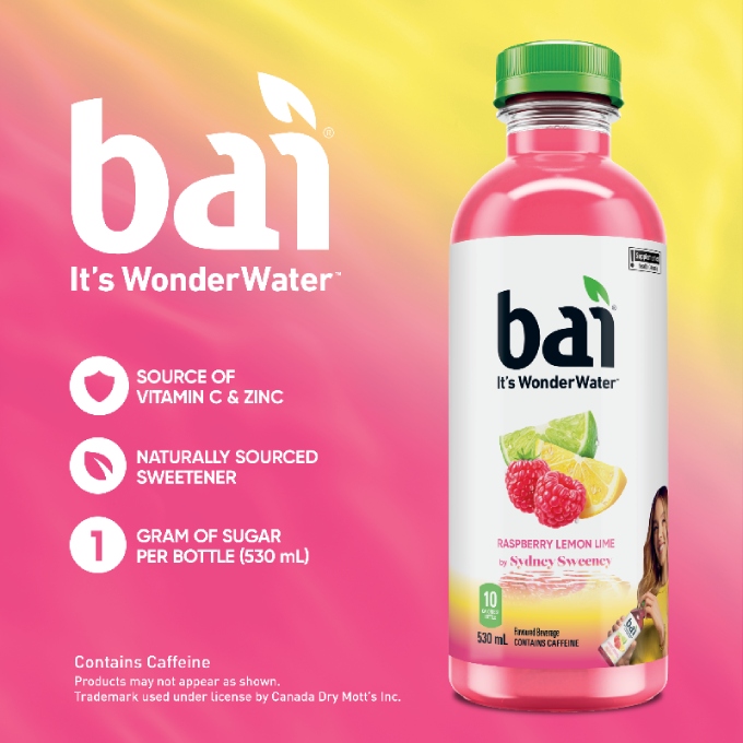 Sydney Sweeney introduces Bai Raspberry Lemon Lime